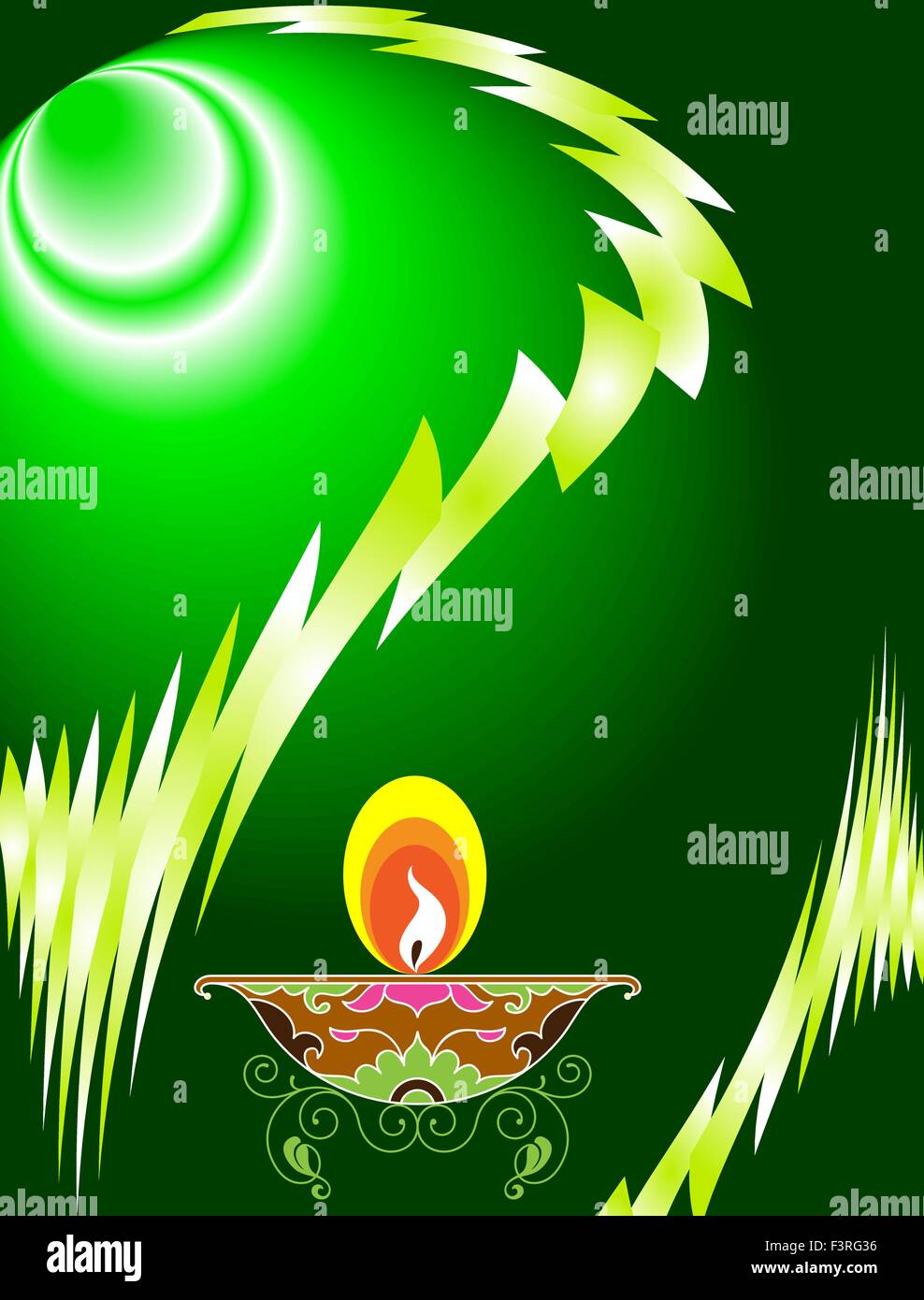 Diwali Greeting Design Vector Art Stock Vector Image & Art - Alamy