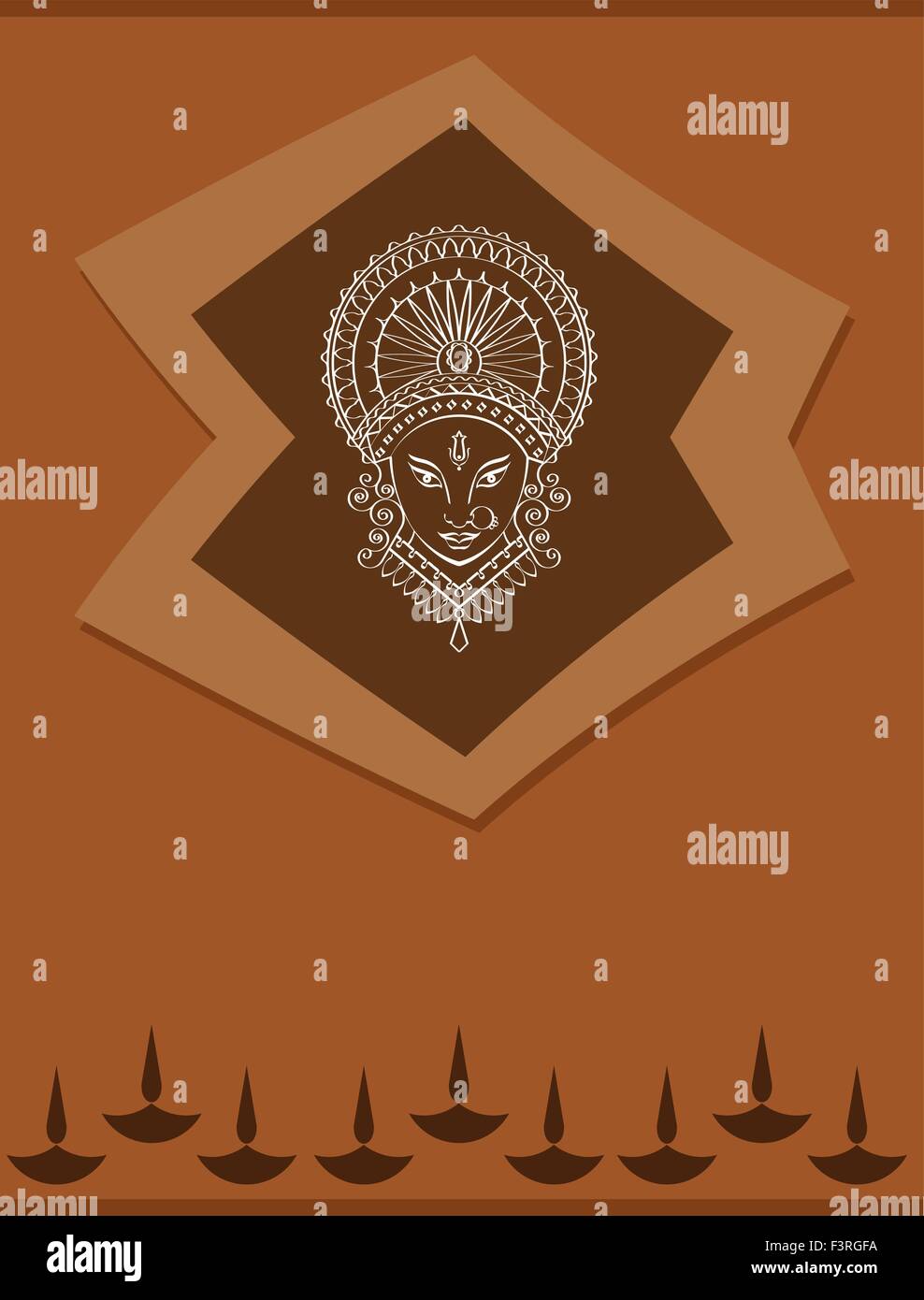 Durga Goddess of Power Vector Art Stock Vector Image & Art - Alamy