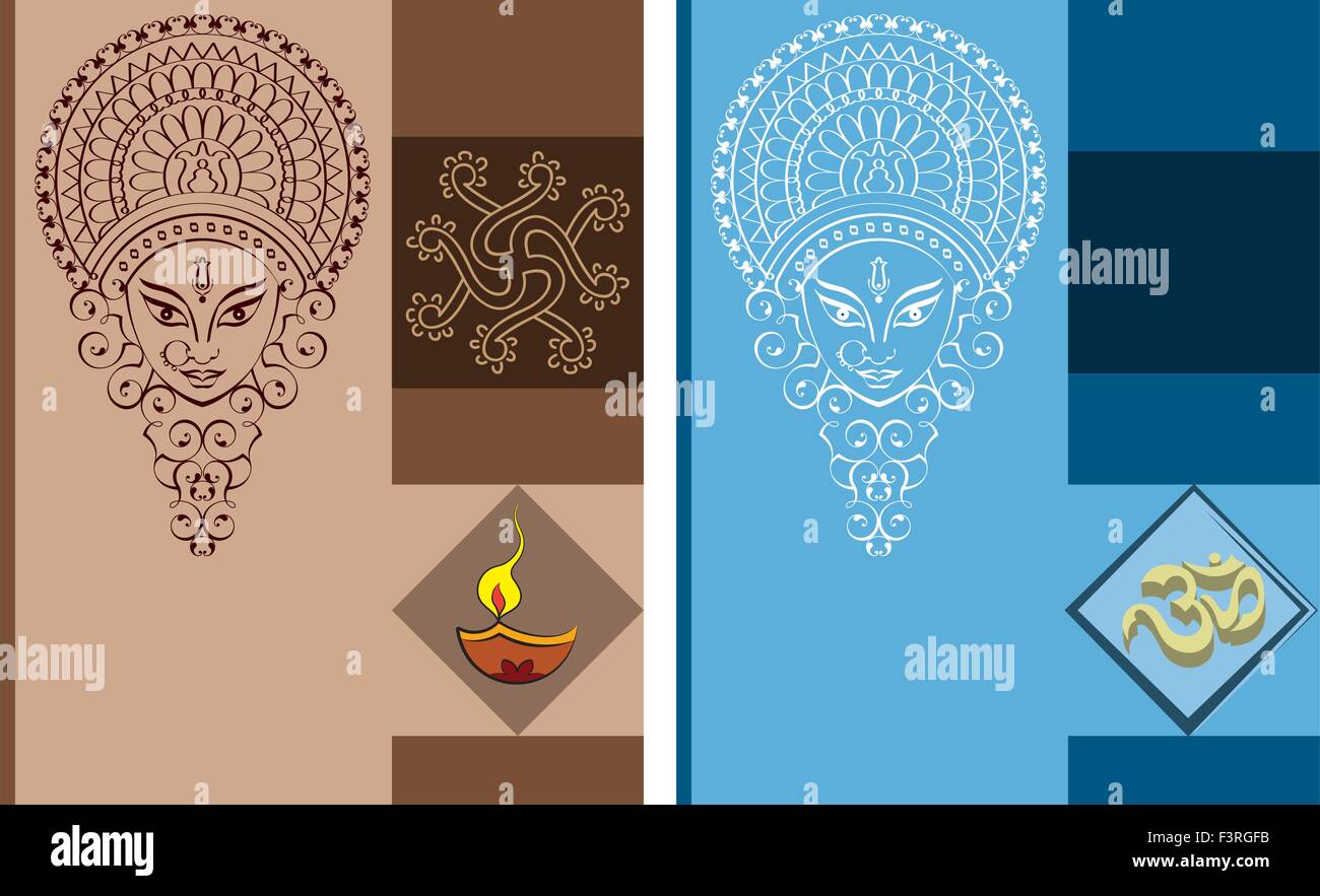 Durga Goddess of Power Vector Art Stock Vector Image & Art - Alamy