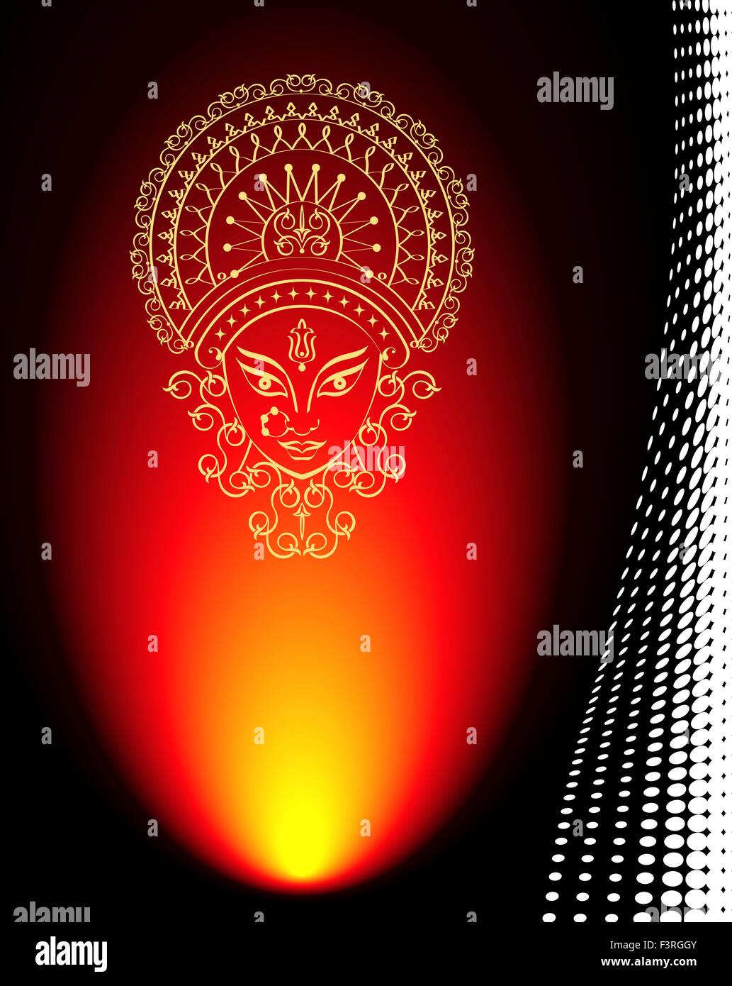 Durga Goddess of Power Vector Art Stock Vector Image & Art - Alamy