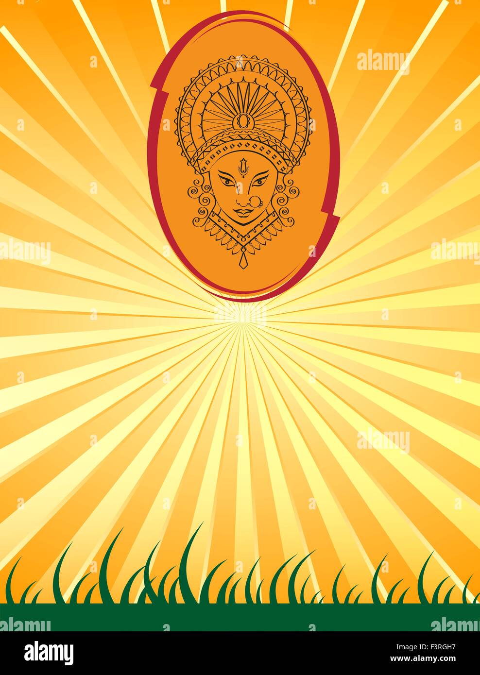 Durga Goddess of Power Vector Art Stock Vector Image & Art - Alamy