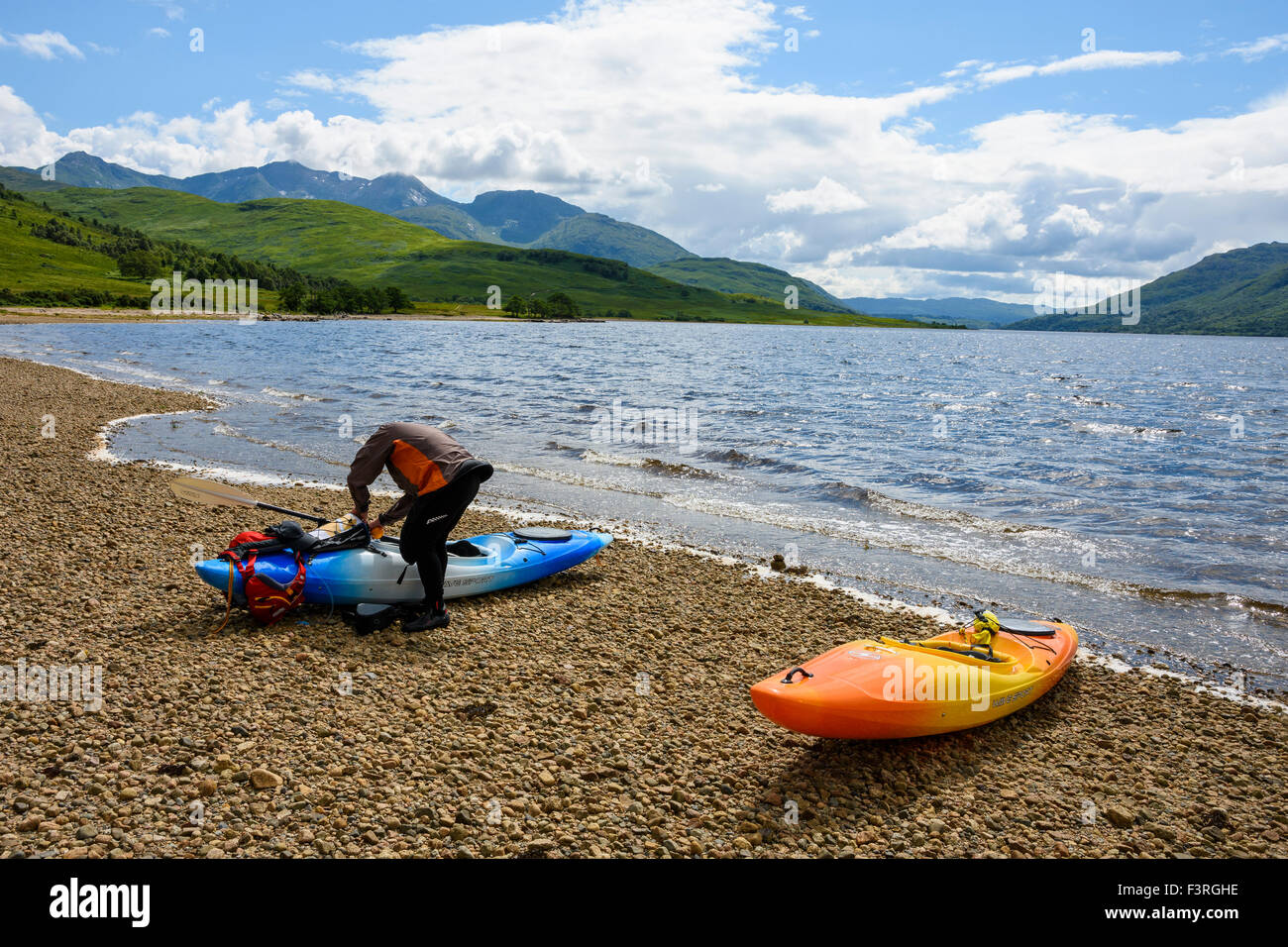 Kayaking on Loch Etive, Argyll & Bute, Scotland Stock Photo - Alamy