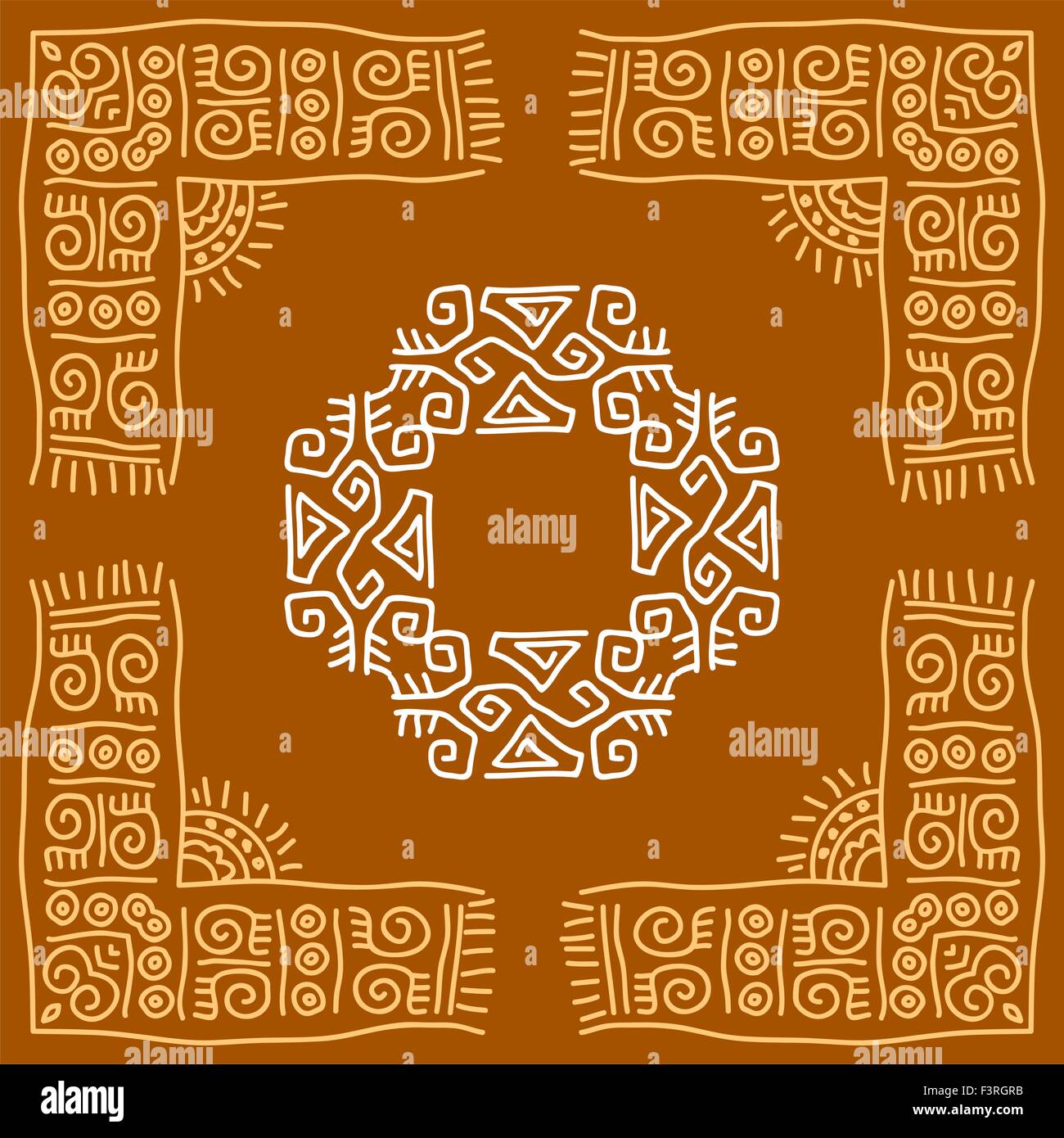Folk, Tribal Design, Motif, Wall Painting Vector Art Stock Vector Image ...