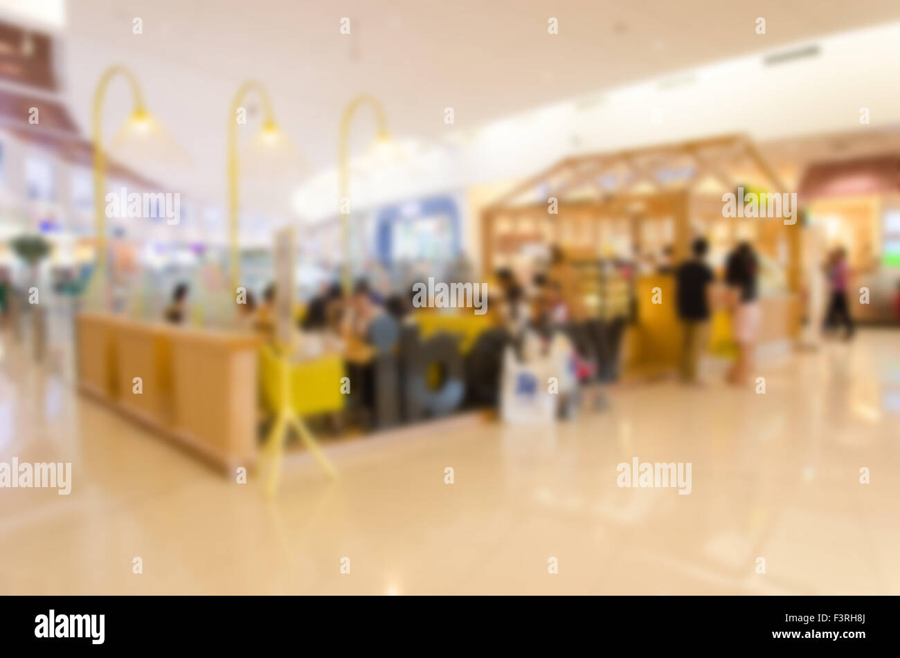Abstract background of Department store interior , shallow depth of ...