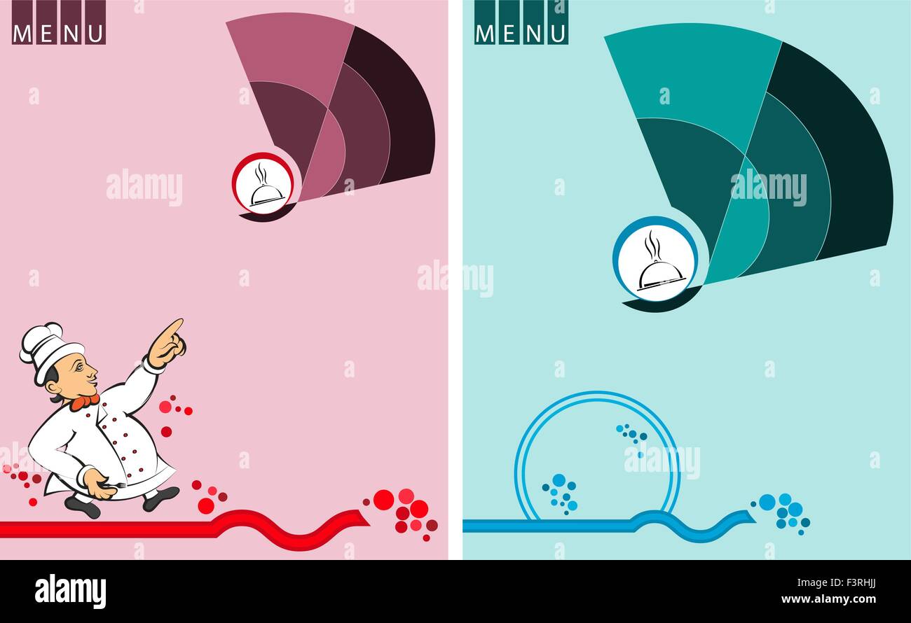 Chef Menu Card Design Template Vector Art Stock Vector Image & Art - Alamy