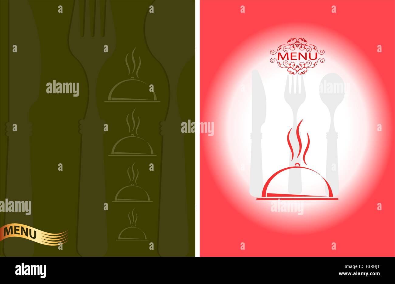 Menu Card Design Template Vector Art Stock Vector Image & Art - Alamy