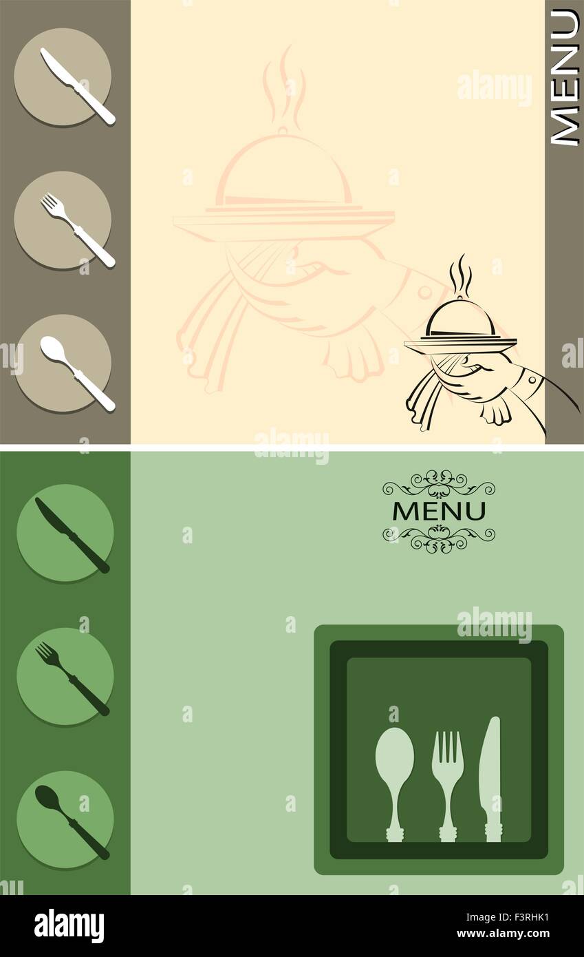 Menu Card Design Template Vector Art Stock Vector Image & Art - Alamy