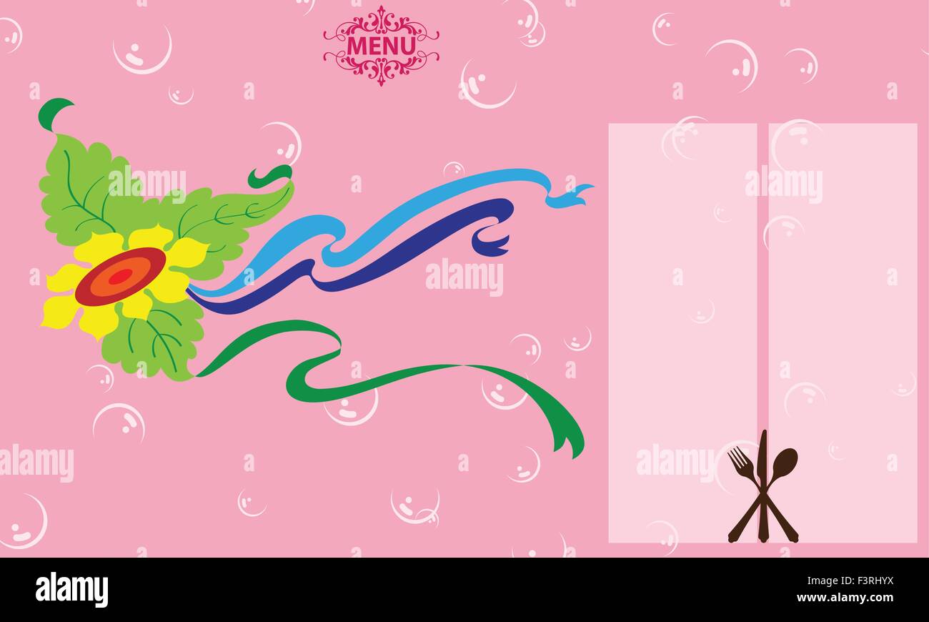 Menu Card Design Template Vector Art Stock Vector Image & Art - Alamy