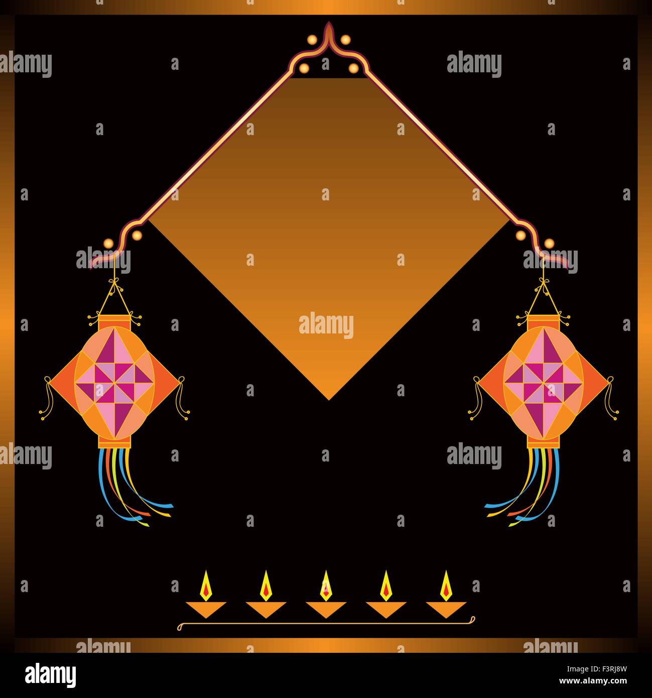 Diwali Greeting Design Vector Art Stock Vector Image & Art - Alamy