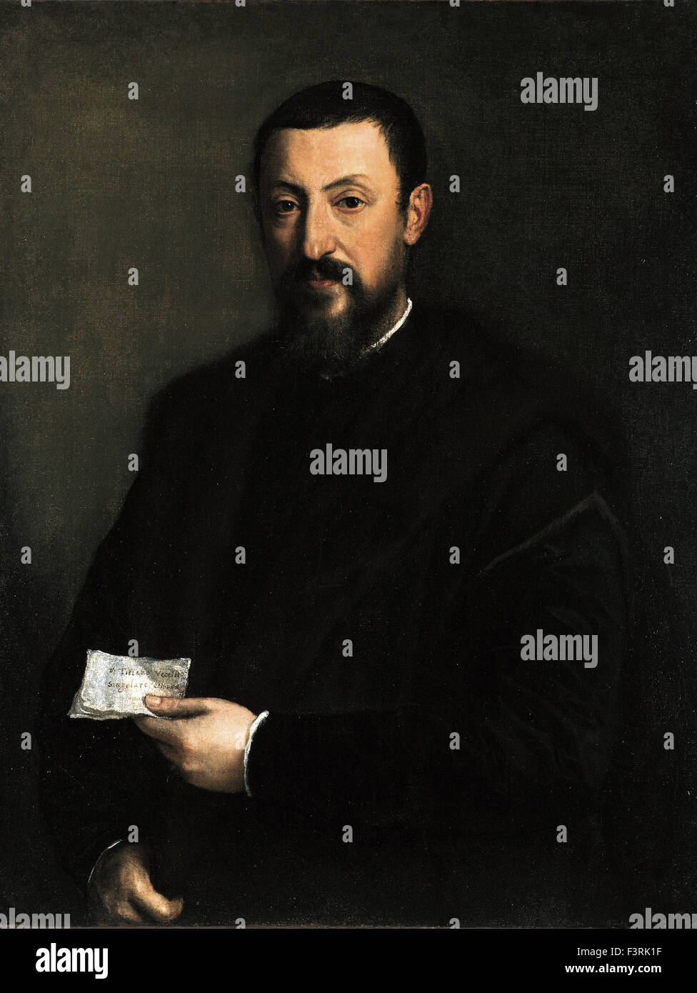 Tiziano Vecellio - Titian - Portrait of a Friend of Titian (Portrait of ...