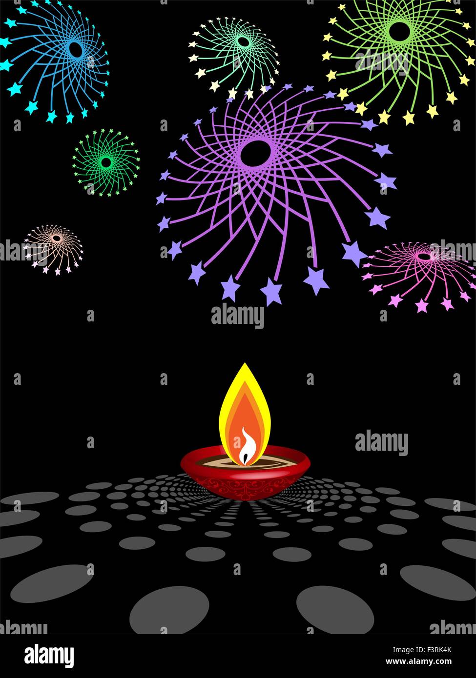 Diwali Greeting Fire Works Vector Art Stock Vector Image & Art - Alamy