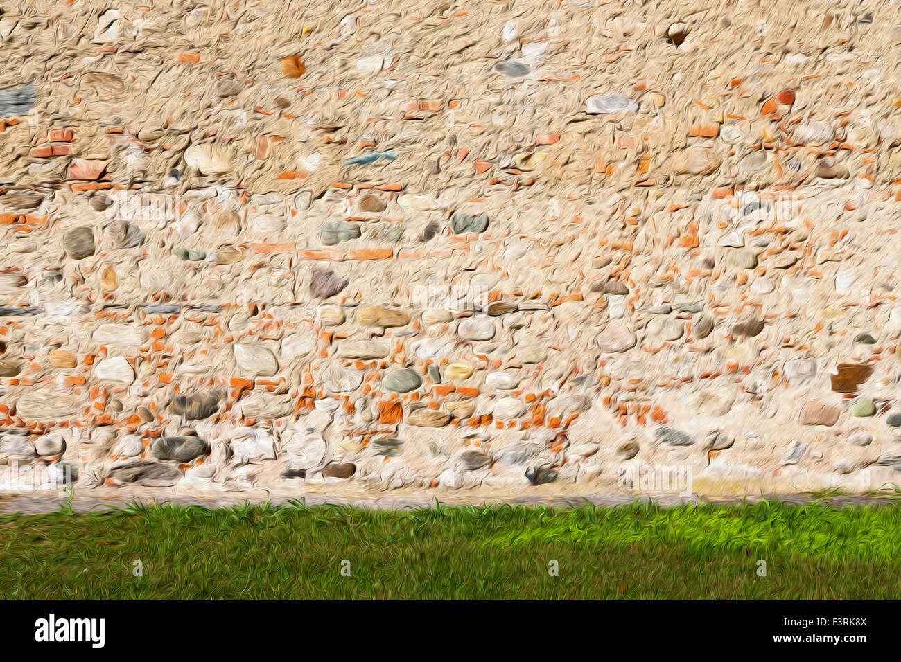step brick in greece old wall and texture material the background Stock ...