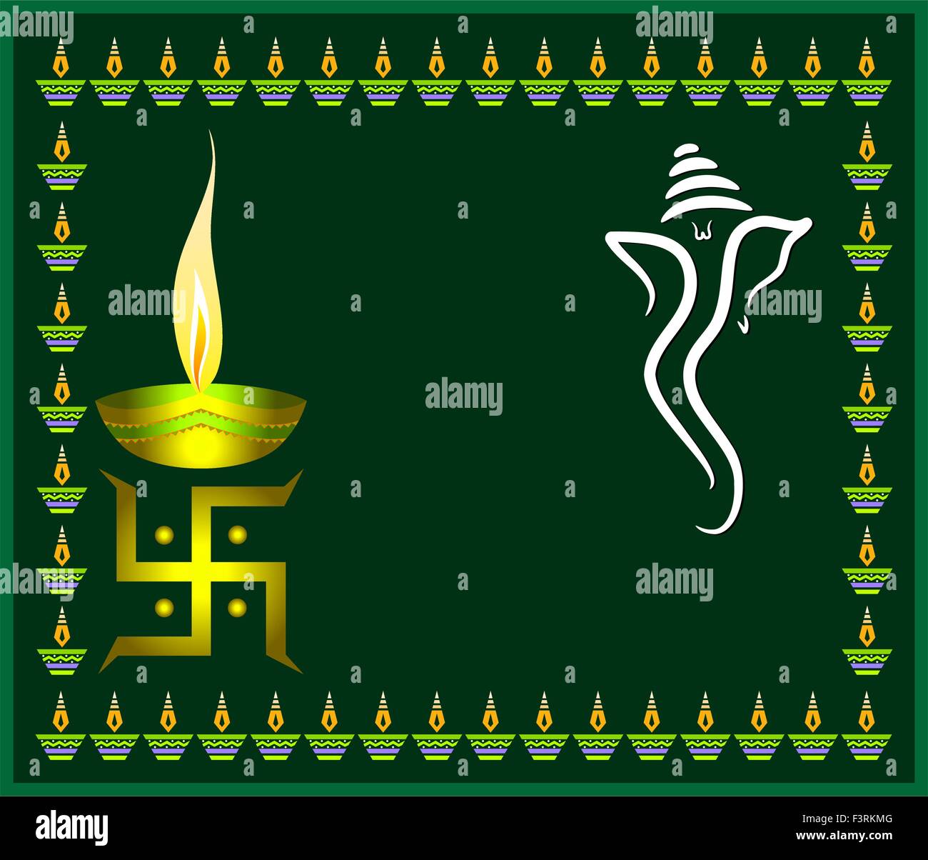 Diwali Greeting Design Vector Art Stock Vector Image & Art - Alamy