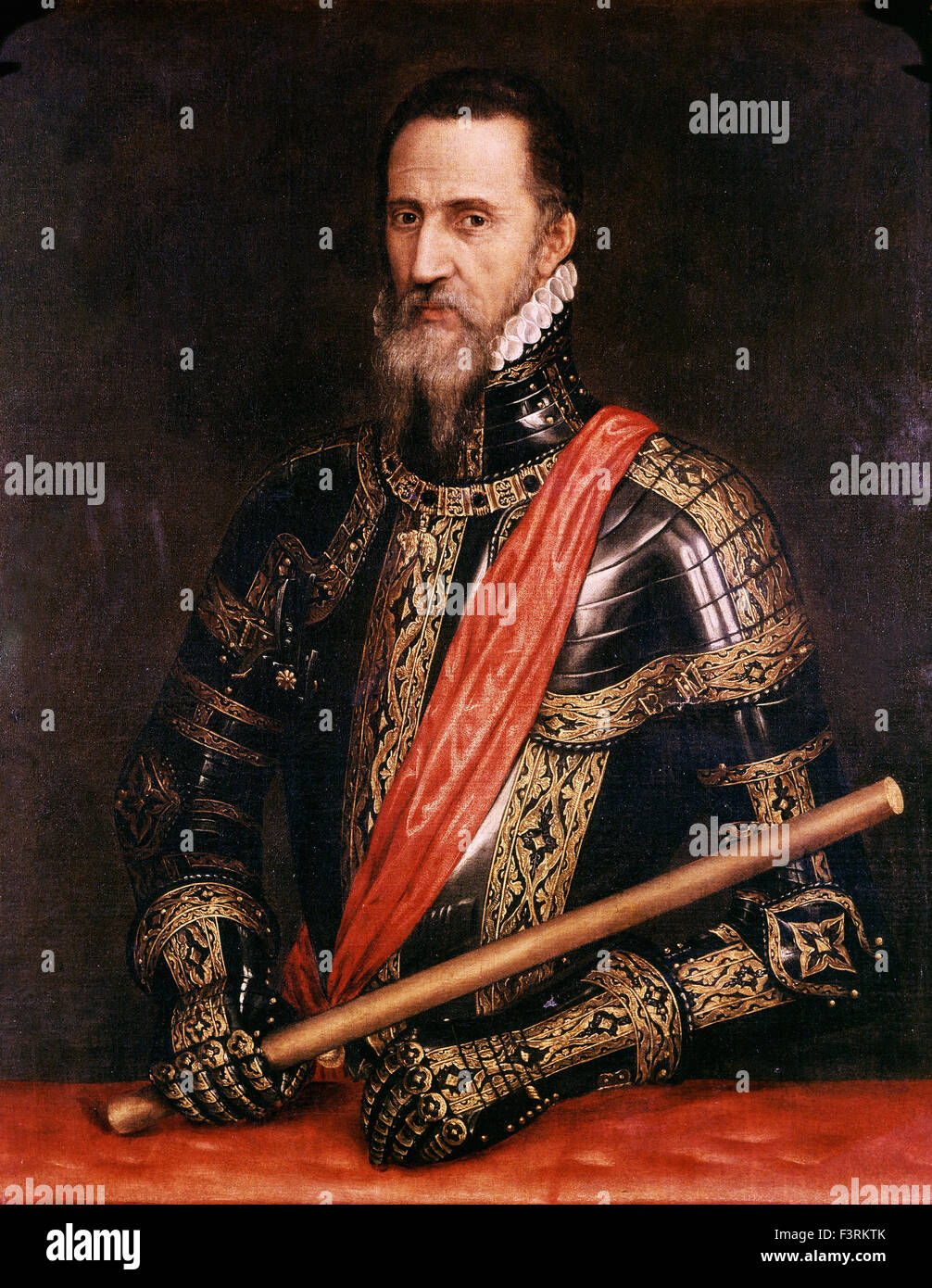 Tiziano Vecellio - Titian - Portrait of Fernando Alvarez de Toledo Duke ...