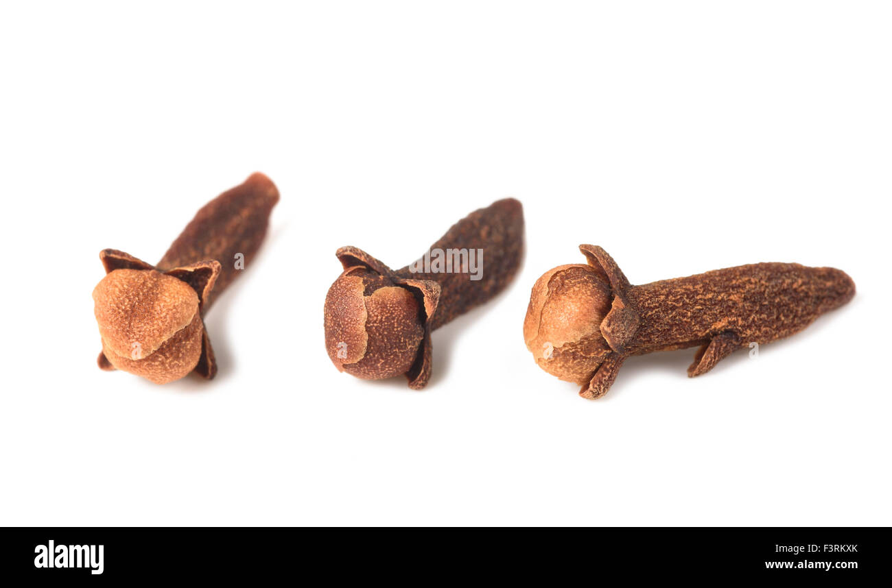 Cloves isolated on white background Stock Photo - Alamy