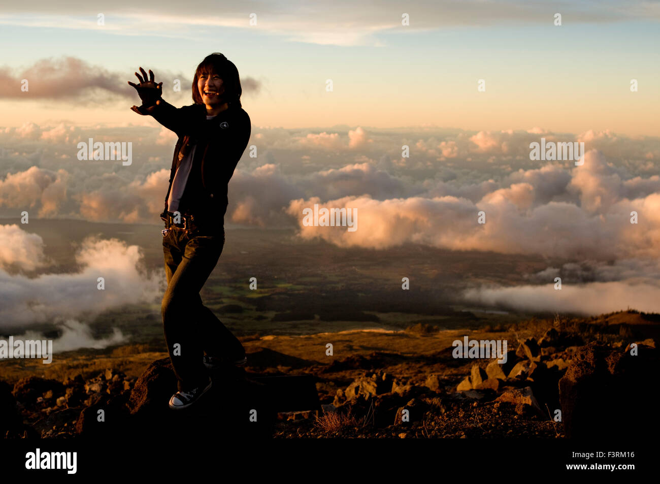 Haleakala National Park. Views from the viewpoint of Leleiwi. Maui ...