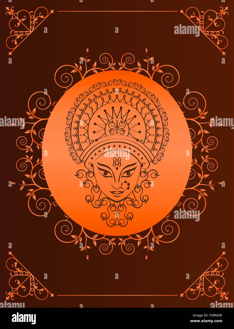 Durga Goddess of Power Vector Art Stock Vector Image & Art - Alamy