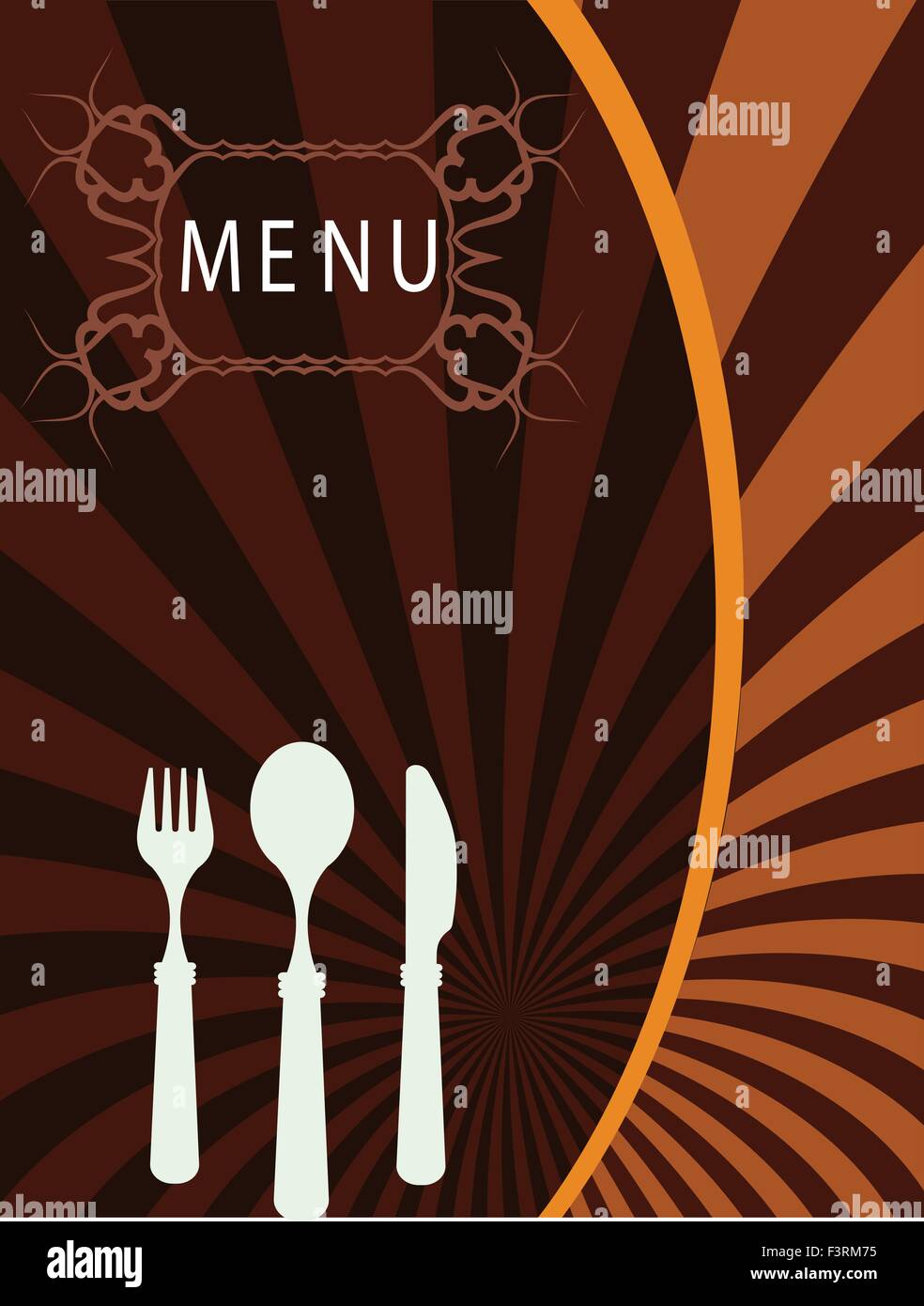 Menu Card Design Template Vector Art Stock Vector Image & Art - Alamy