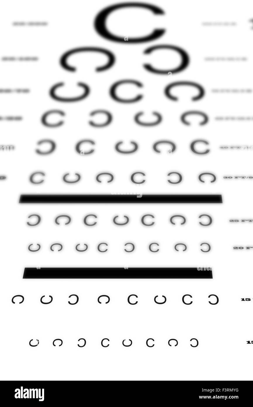 Eye sight chart hi-res stock photography and images - Alamy