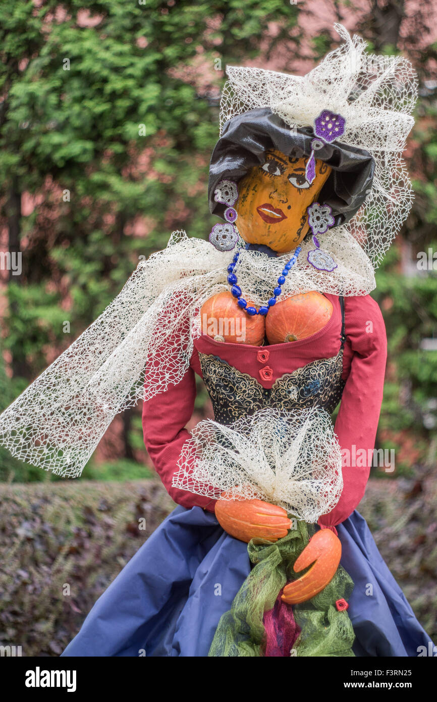 Puppet made of pumpkin Pumpkin Festival Wroclaw Poland Stock Photo - Alamy