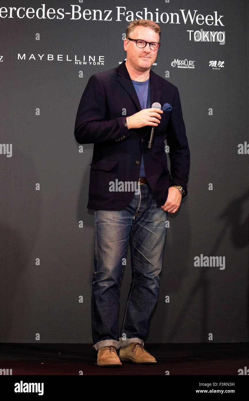 Tokyo, Japan. 12th Oct, 2015. American fashion designer Todd Snyder ...