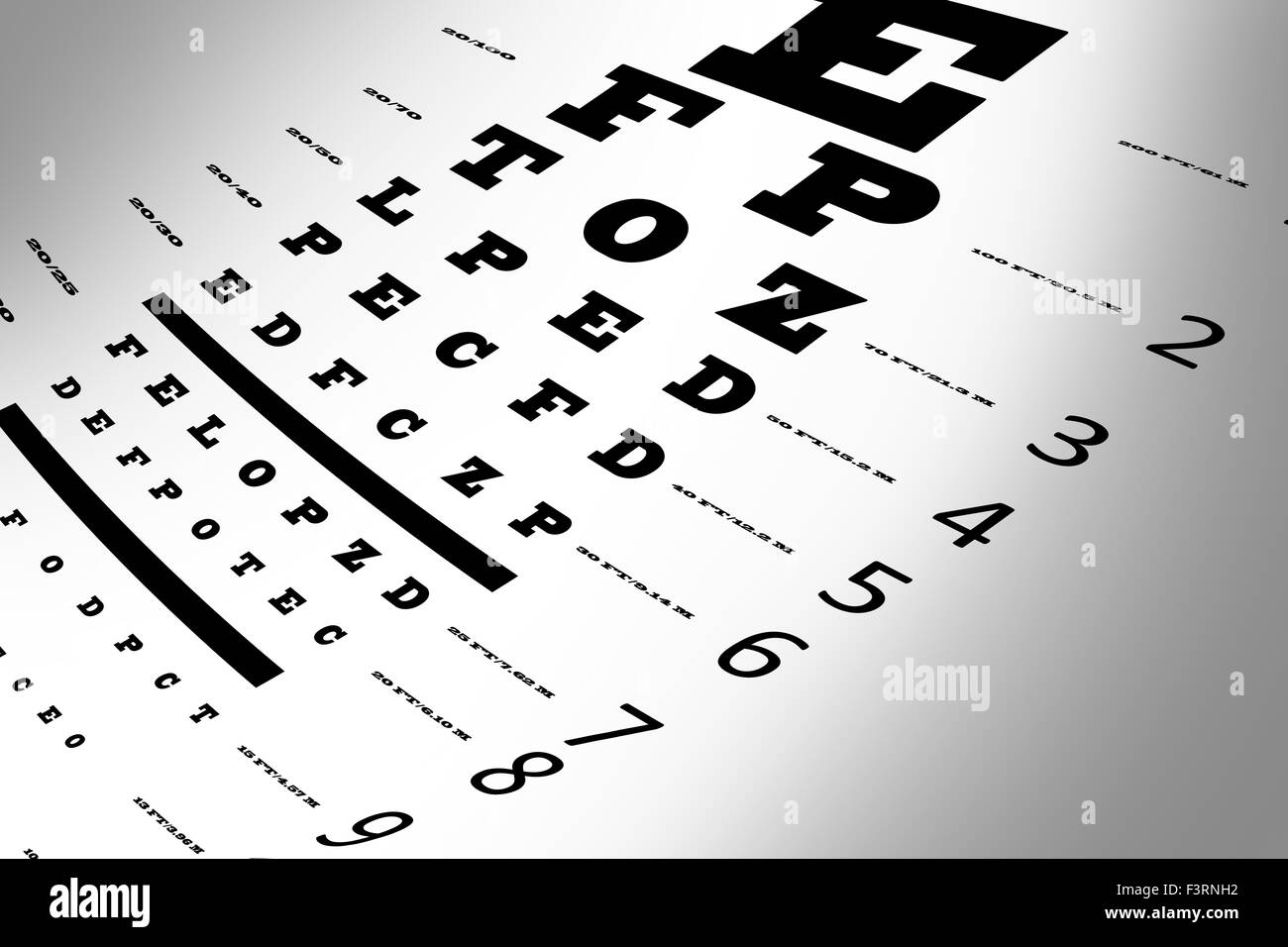 Eye test chart hi-res stock photography and images - Alamy