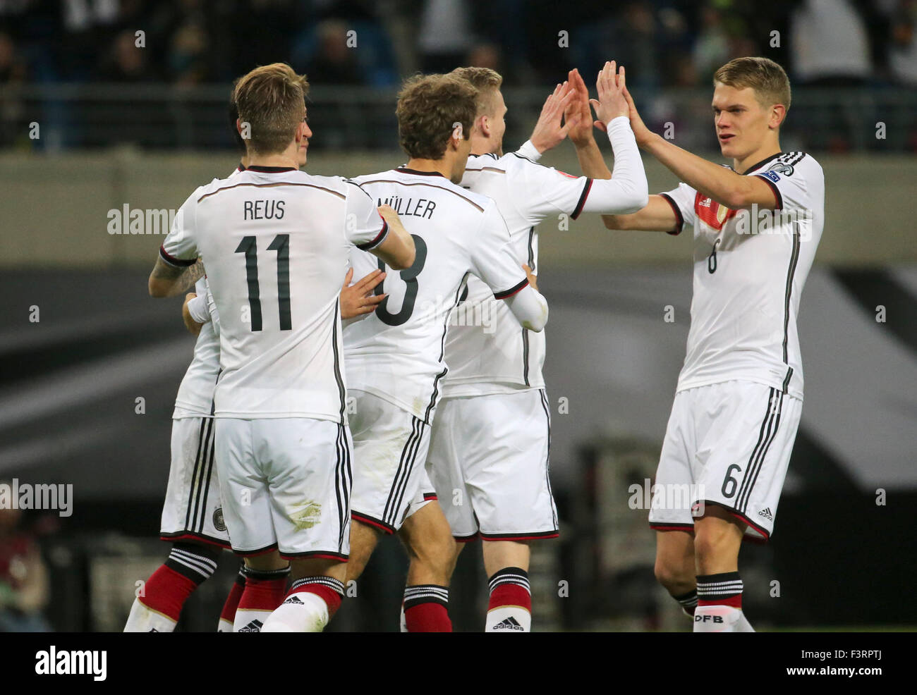 Leipzig, Germany. 11th Oct, 2015. Germany's Marco Reuss (L-R), Thomas ...