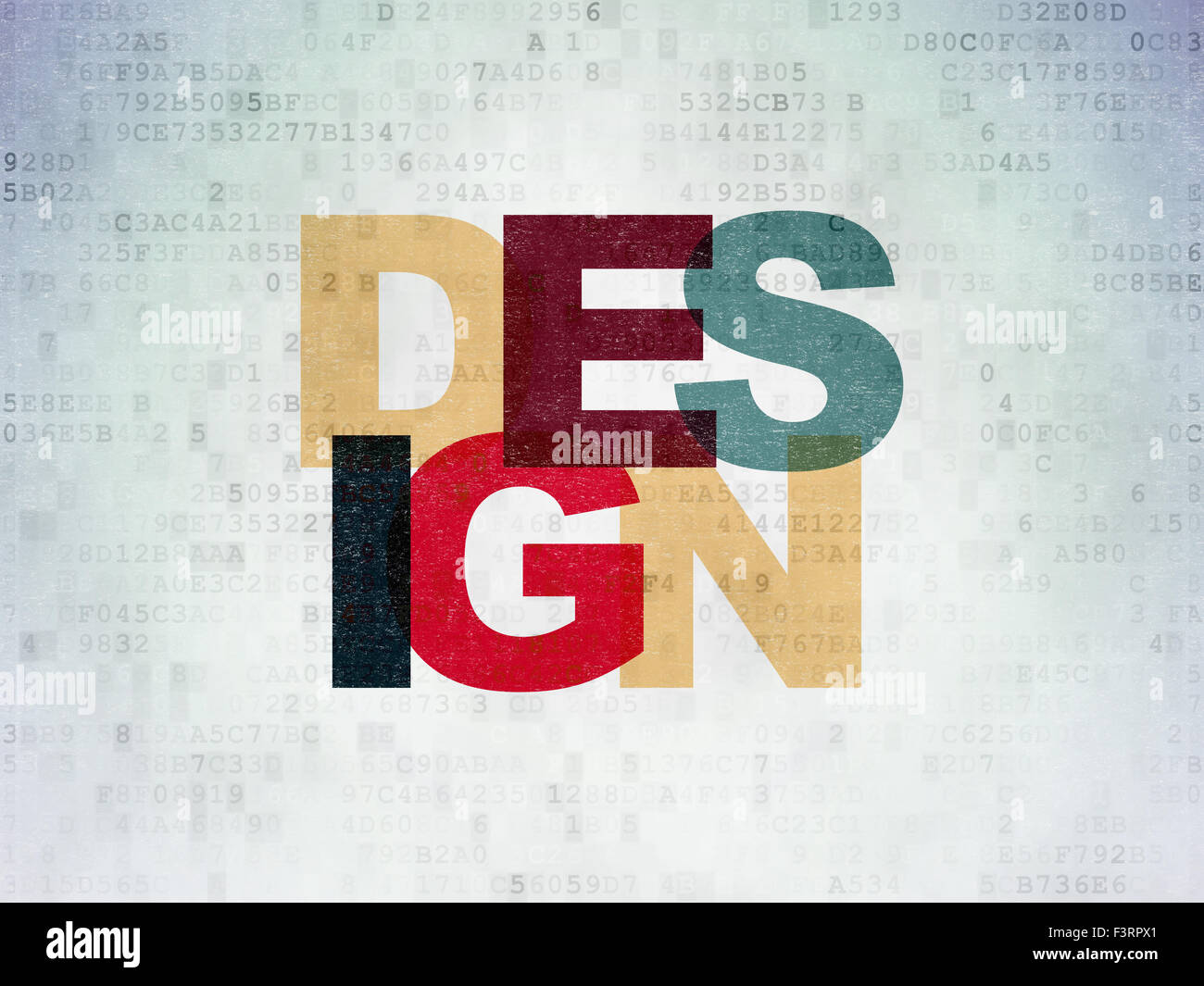 Marketing concept: Design on Digital Paper background Stock Photo - Alamy
