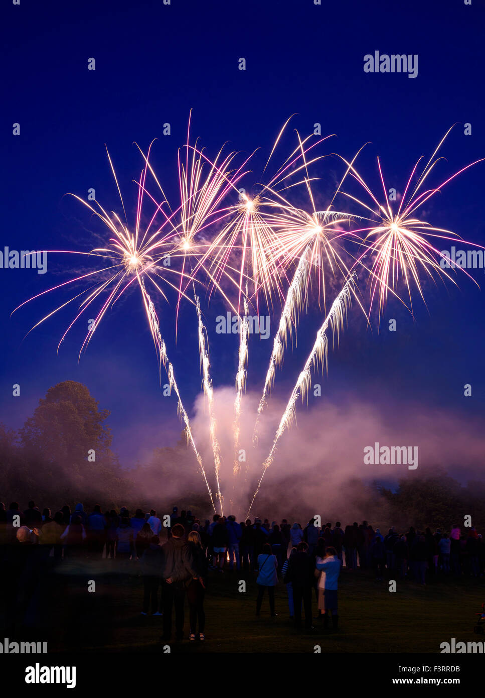 Fireworks at Gatehouse of Fleet Gala 2015 Torchlight Parade and ...