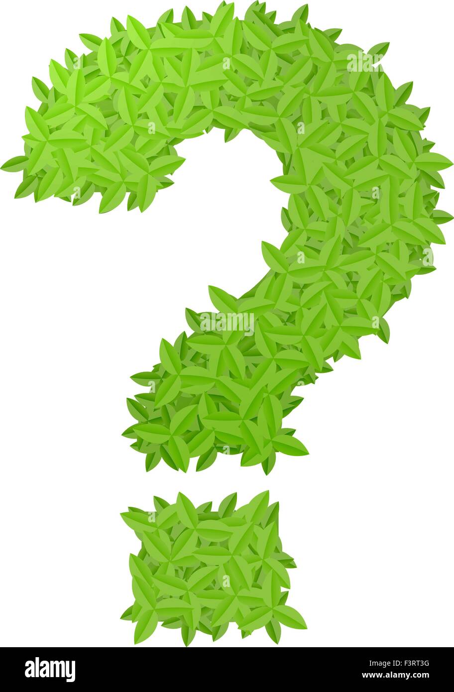 Natural grass question mark Stock Vector Images - Alamy