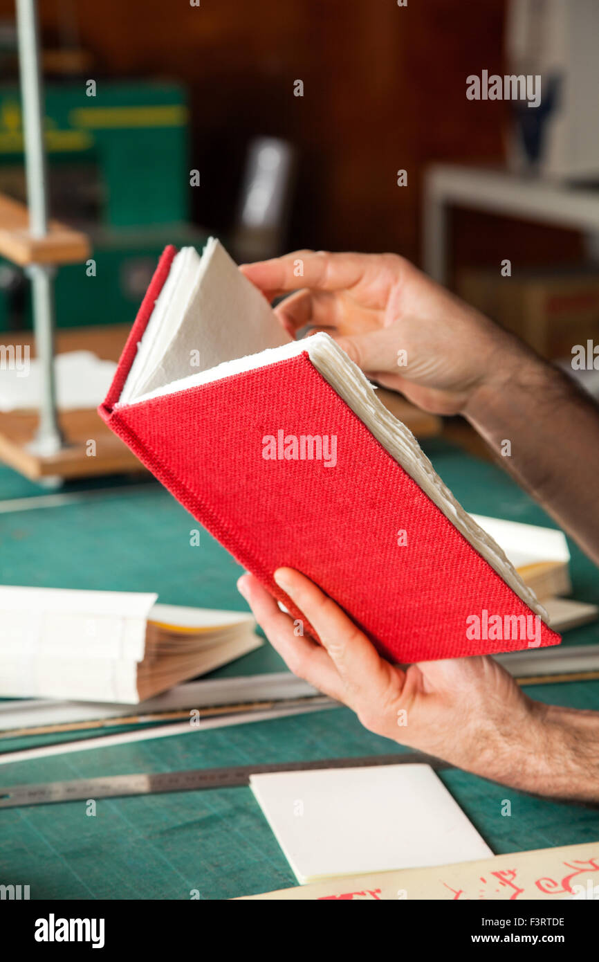 Hand holding book cover hi-res stock photography and images - Alamy