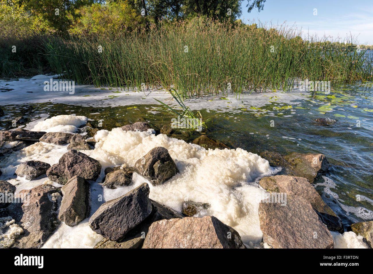 Toxic foam river hi-res stock photography and images - Alamy