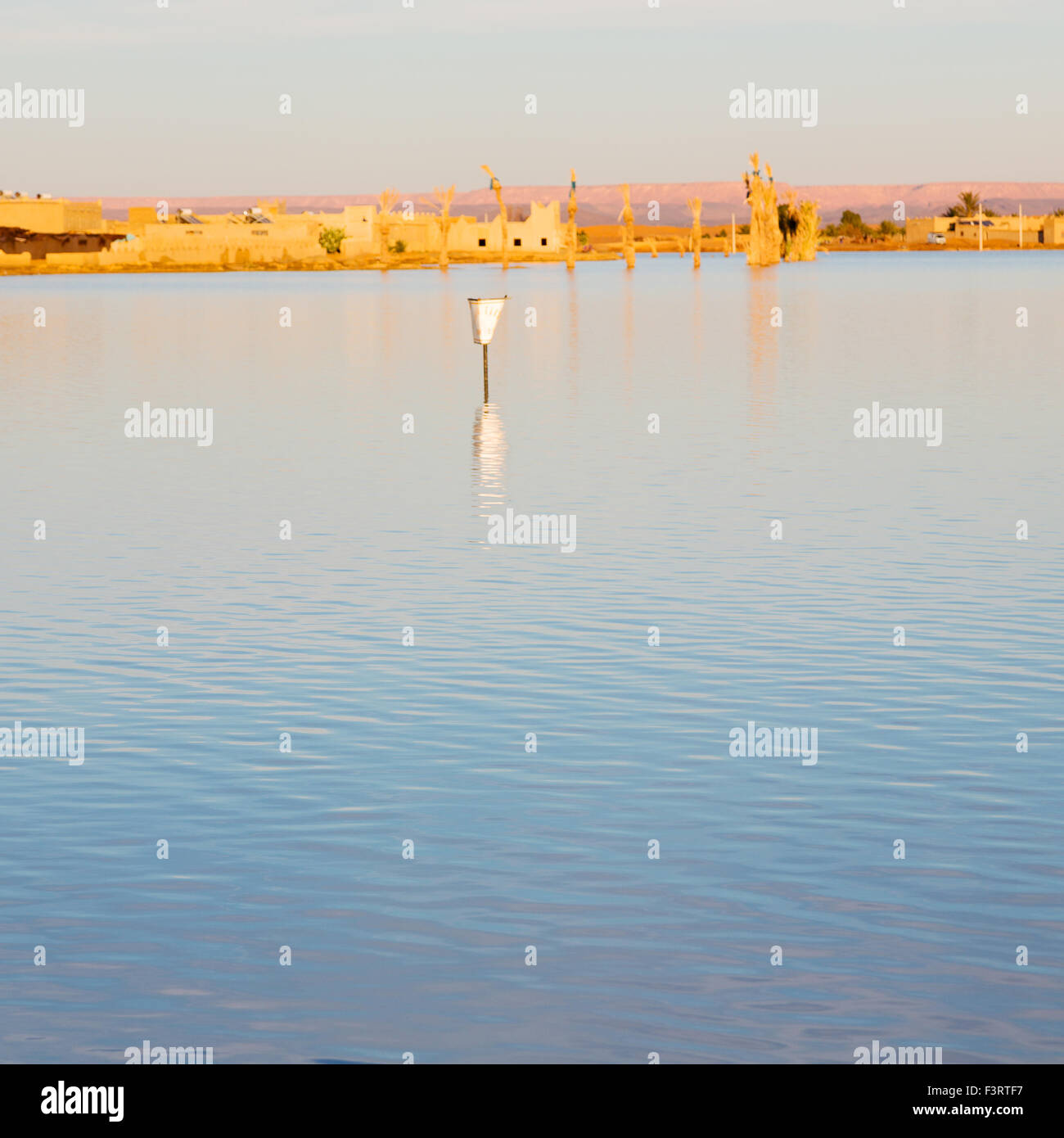sunshine in the desert of morocco sand and lake dune Stock Photo - Alamy