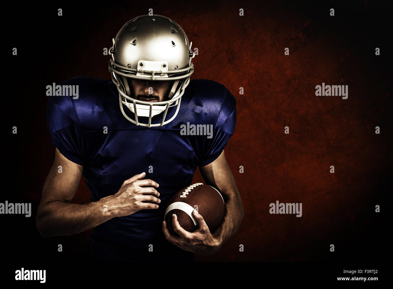 Player wearing helmet hi-res stock photography and images - Alamy