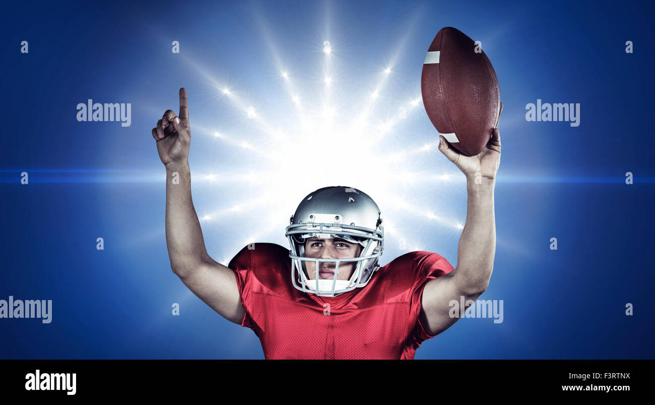 Male football player arms raised hi-res stock photography and images ...