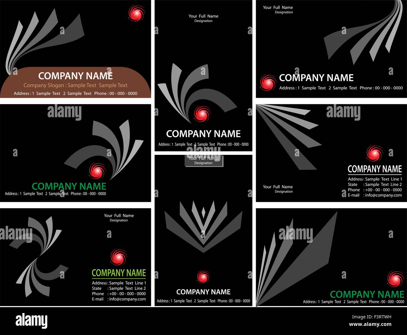 Business Card Design Vector Art Stock Vector Image & Art - Alamy