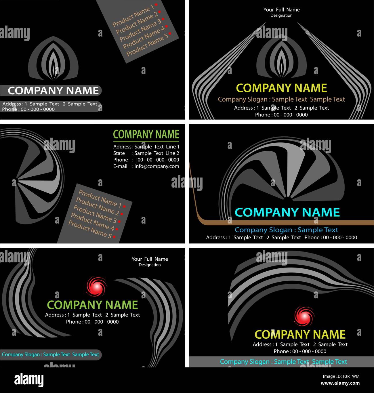 Business Card Design Vector Art Stock Vector Image & Art - Alamy