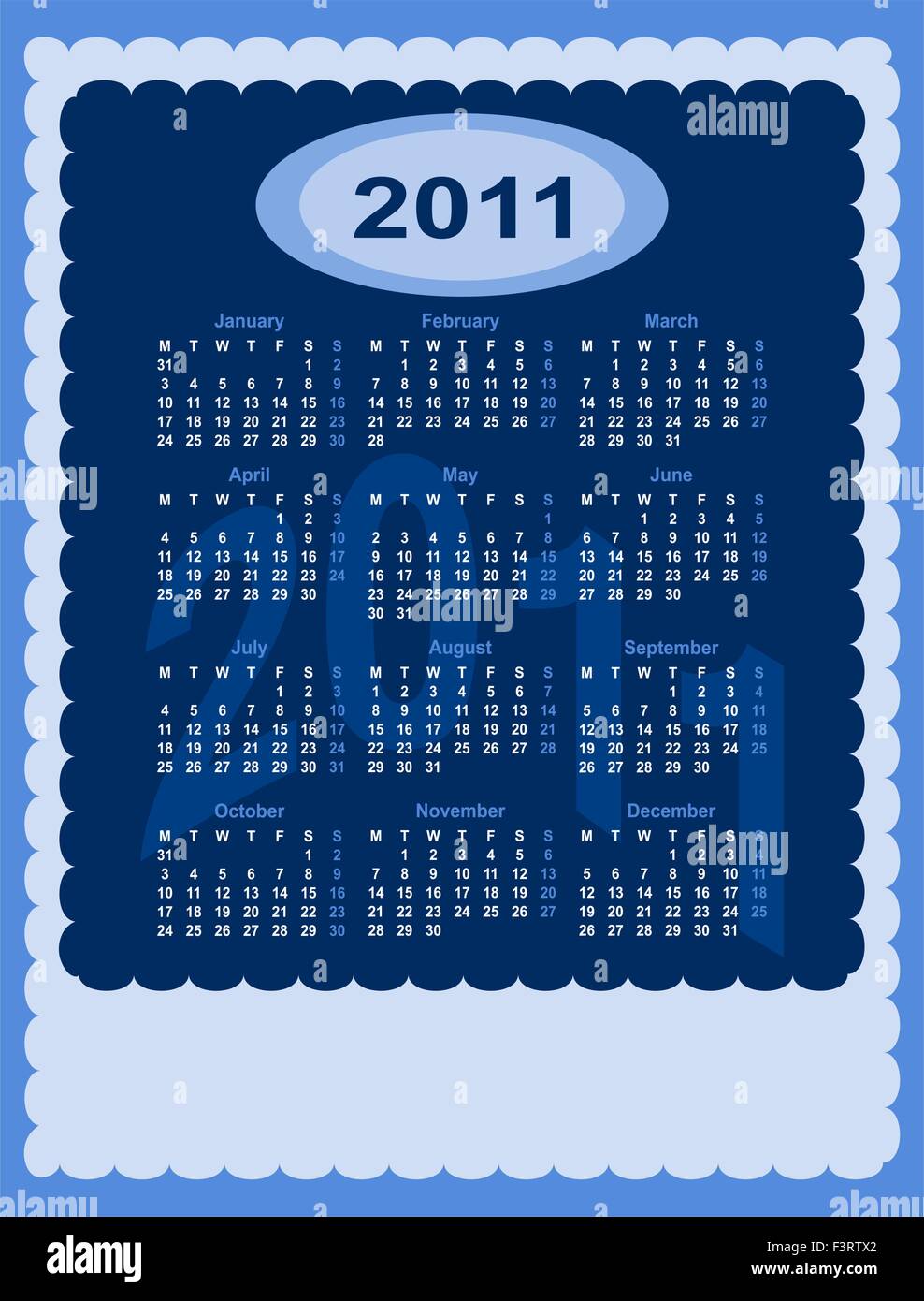 2012 calendar template hi-res stock photography and images - Alamy