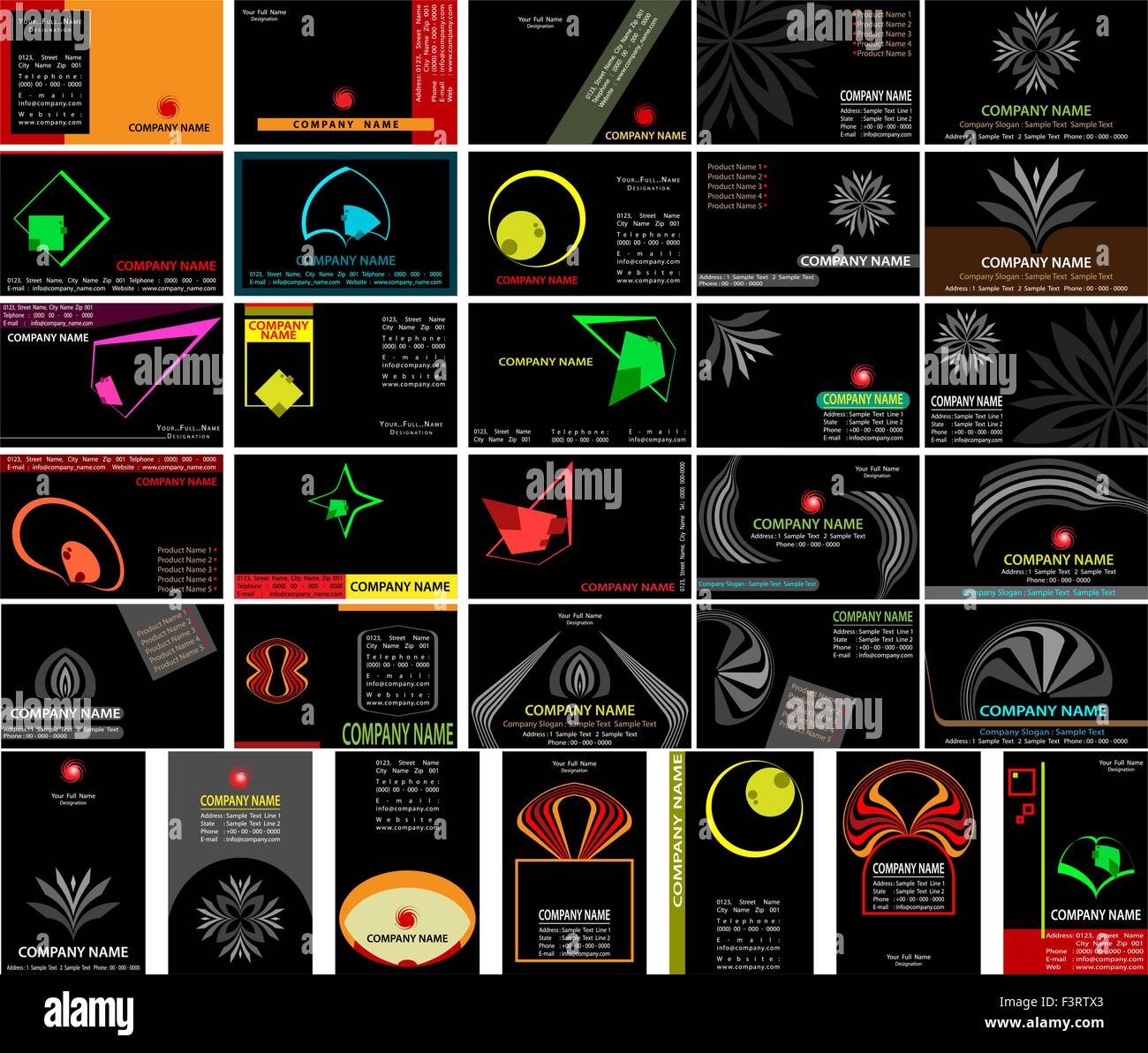 Business Card Design Vector Art Stock Vector Image & Art - Alamy