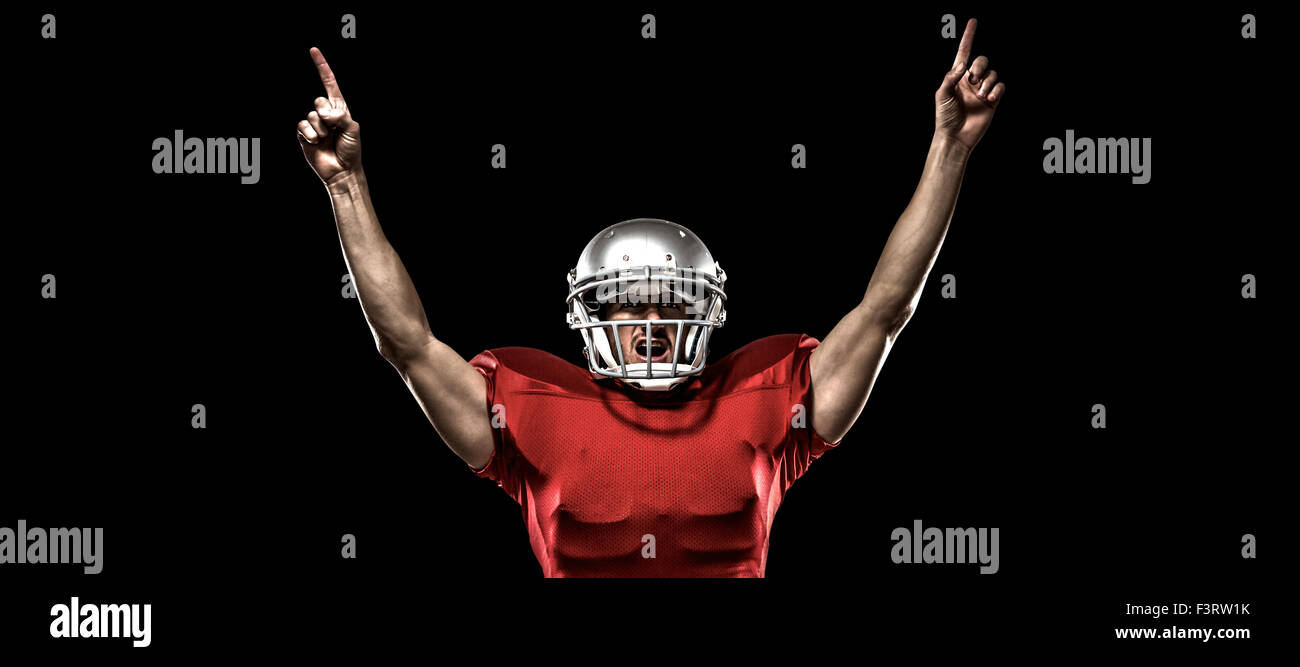 Male football player arms raised hi-res stock photography and images ...