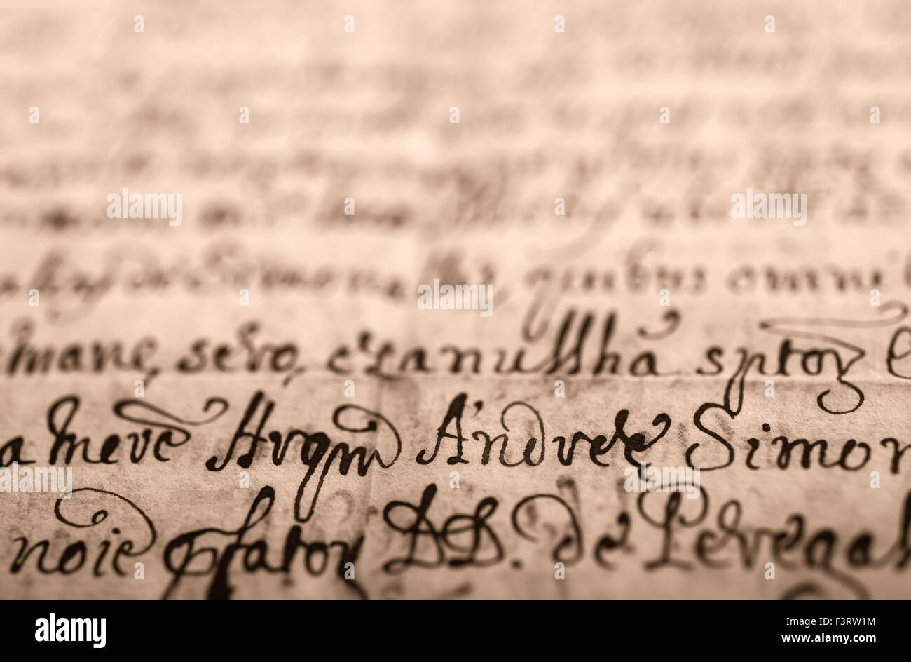 Cursive handwriting sheets hi-res stock photography and images - Alamy