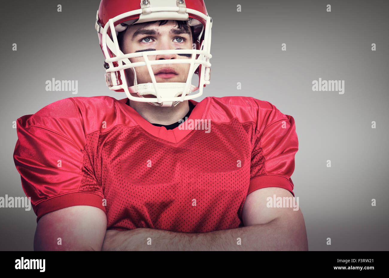 American football player arms crossed hi-res stock photography and ...