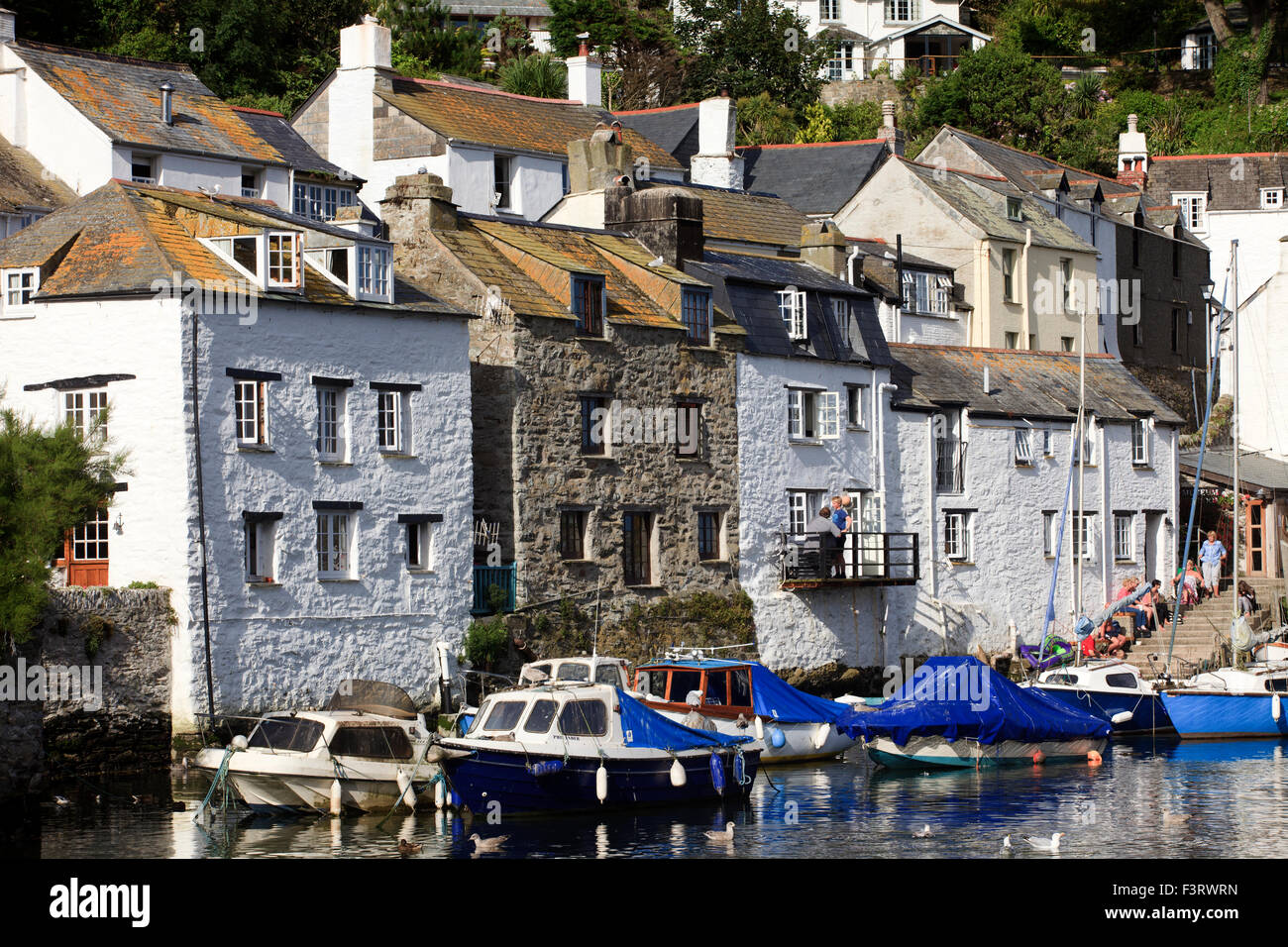Polperro Town, Cornwall, England, United Kingdom Stock Photo - Alamy