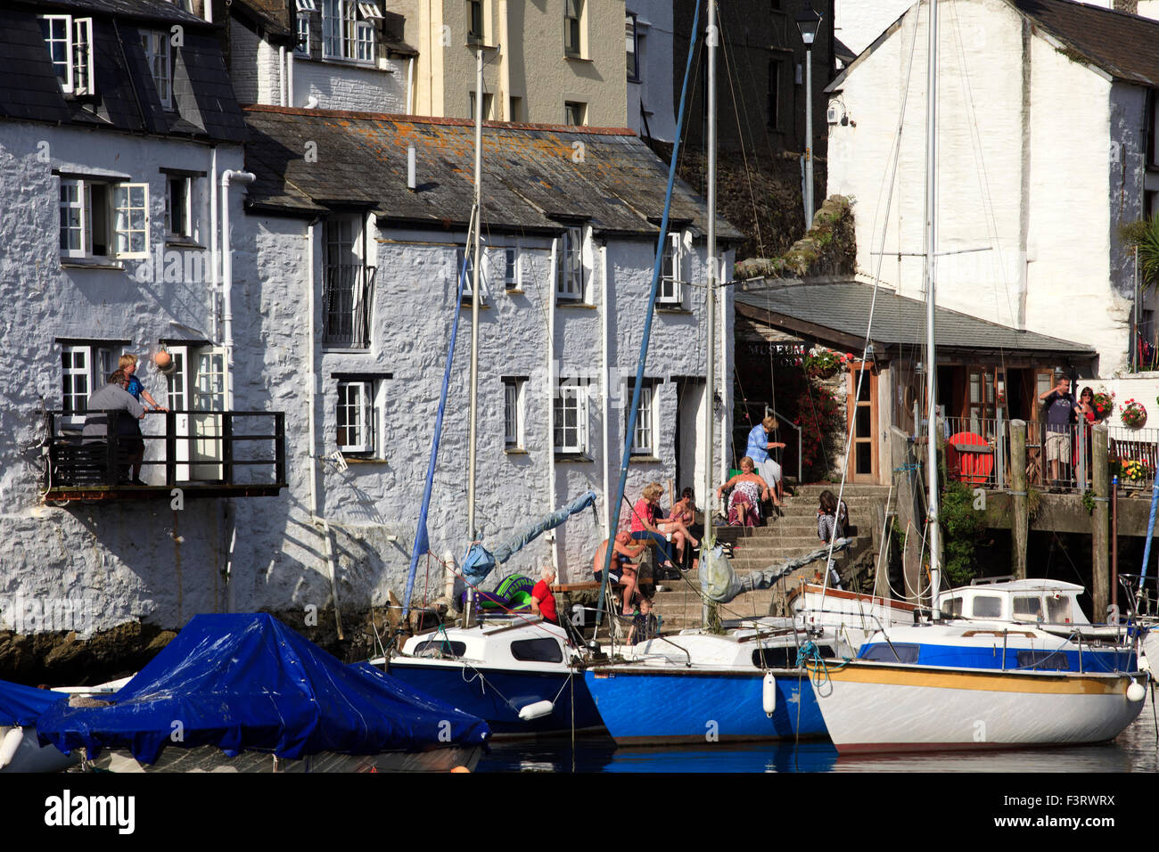 Polperro Town, Cornwall, England, United Kingdom Stock Photo - Alamy