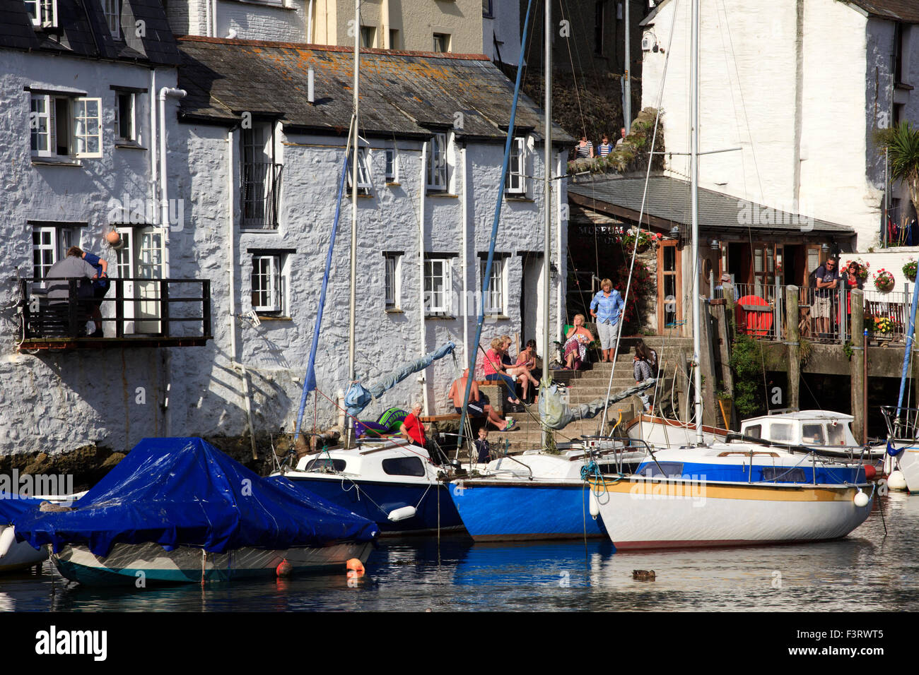 Polperro Town, Cornwall, England, United Kingdom Stock Photo - Alamy