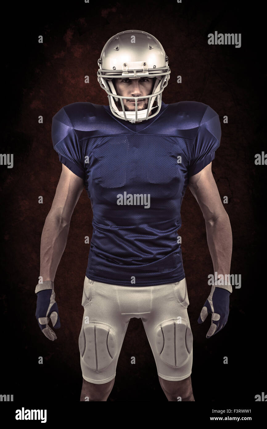 American Football Player Standing