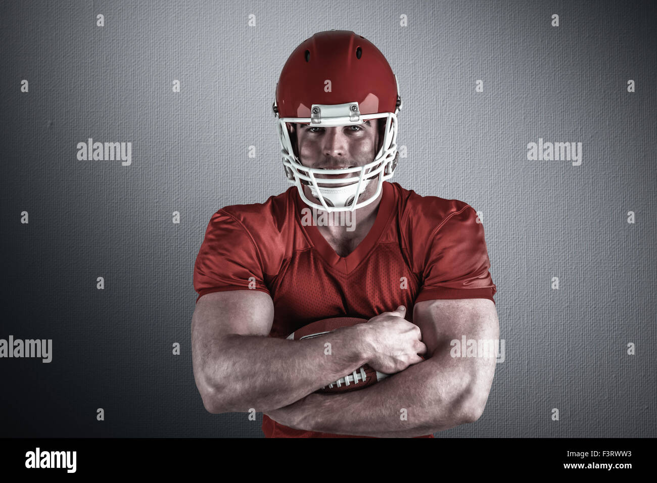 Muscular man football ball hi-res stock photography and images - Alamy