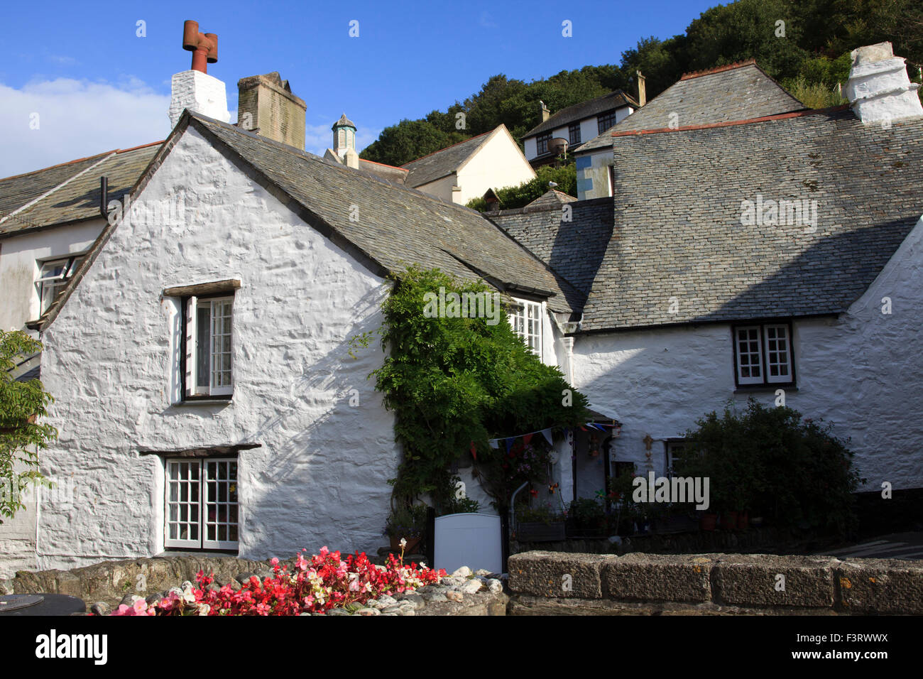 Polperro Town, Cornwall, England, United Kingdom Stock Photo - Alamy