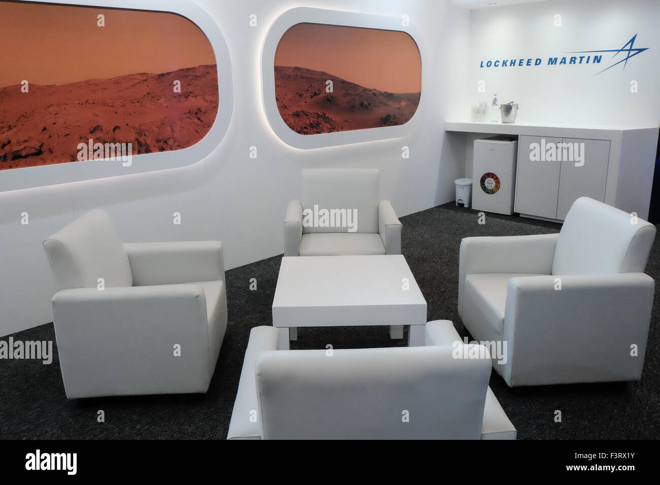 Israel. 12th October, 2015. Lockheed Martin man a booth at the ...