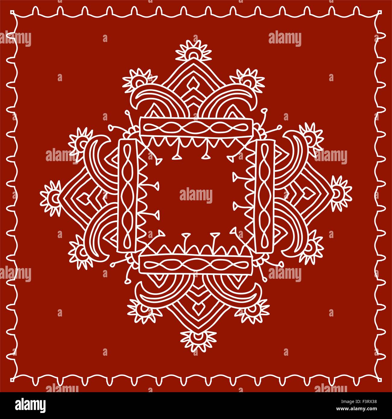 Folk, Tribal Design, Motif, Wall Painting Vector Art Stock Vector Image ...